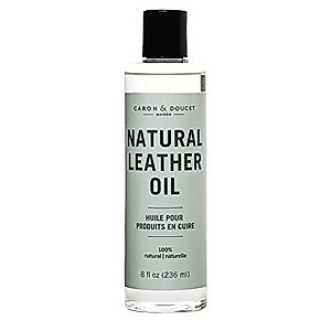CARON & DOUCET - 100% Natural Leather Oil & Conditioner to Repair & Restore; Shoes, Boots, Couches, Car Seats, Purses, Jackets, Saddles & Tacks