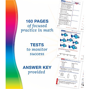 Spectrum 3rd Grade Math Workbooks, Ages 8 to 9, Math Workbooks Grade 3, Multiplication, Division, Fractions, Addition and Subtracting to 4-Digit Numbers - 160 Pages (Volume 4)