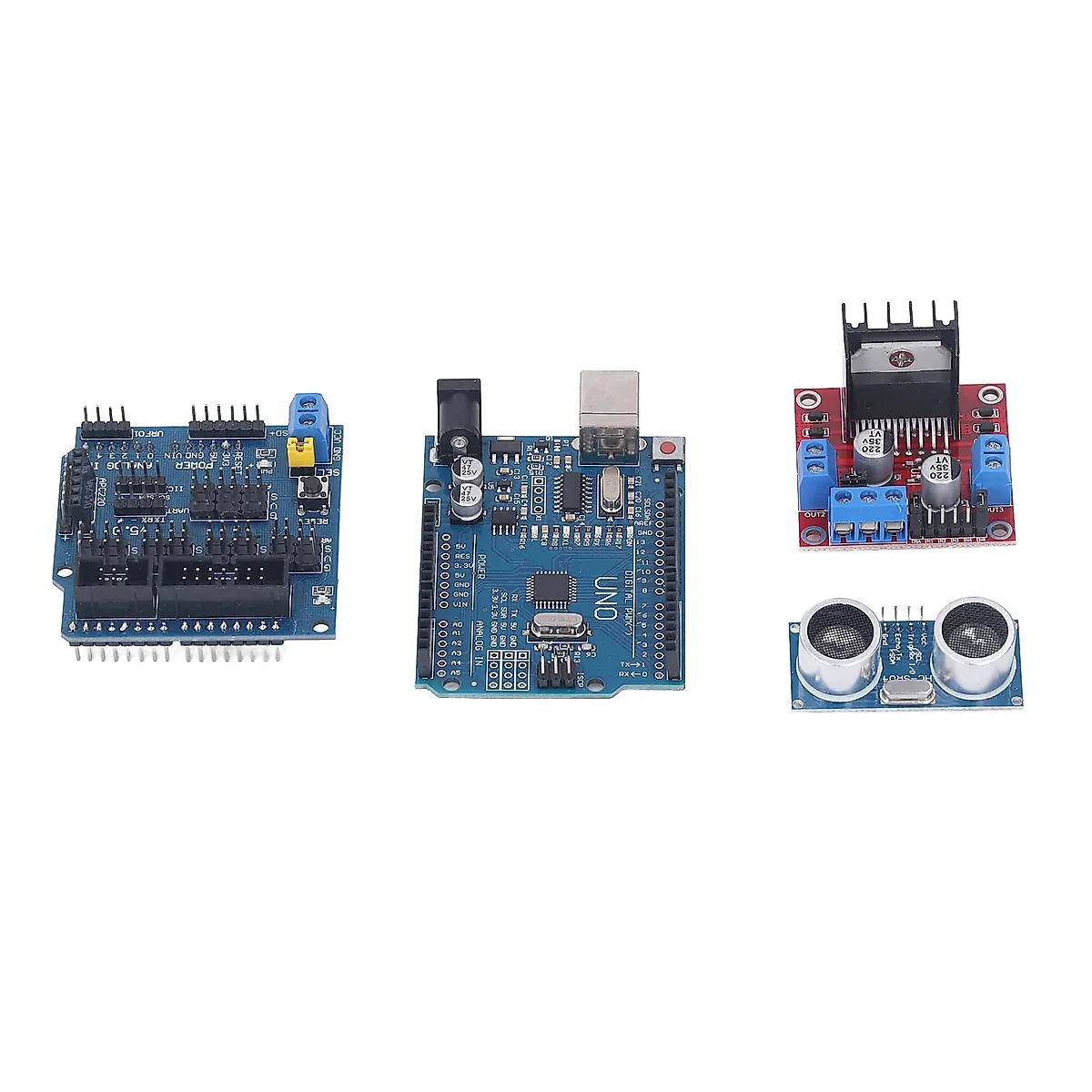 DIY Robot Smart Car Chassis Kit DIY Programmable Development Board 2WD Ultrasonic with Motor MCU