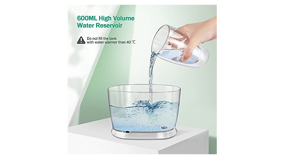 Initio Water Dental Flosser with 10 Modes & 600ML Tank - Deep Oral Clean