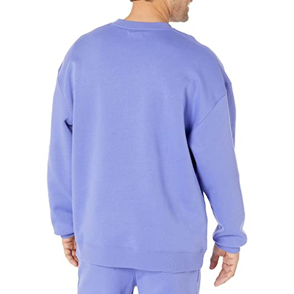 Amazon Essentials Men's Oversized-Fit Crewneck Sweatshirt (Available in Big & Tall), Purple Blue, X-Large