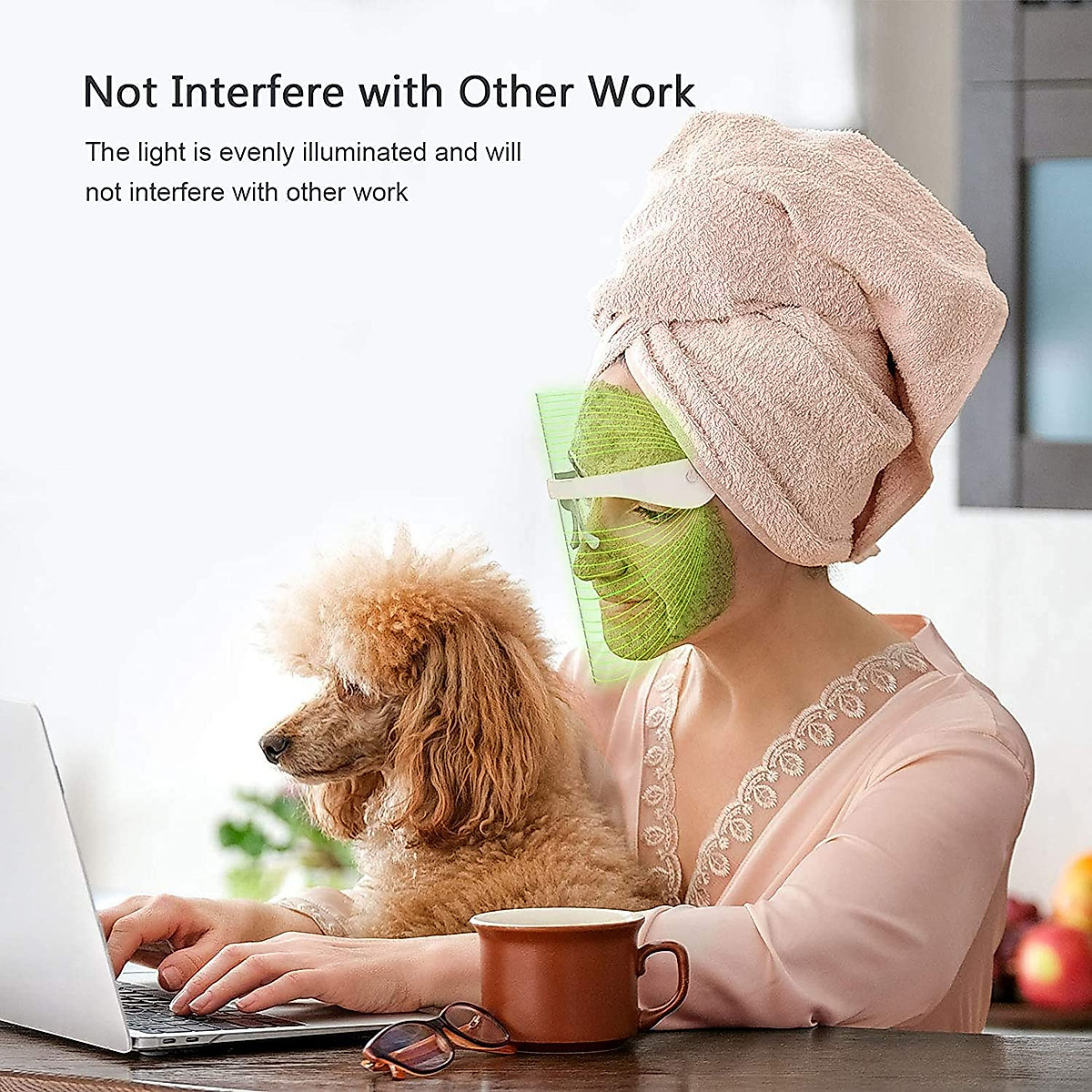 GXDDZM LED Beauty Mask LED Face Mask Light Therapy Red Light Therapy For Face Facial Skin Care Masks Photontherapy Mask 7 Colors Beauty Skin Rejuvenation Mask, Gift For Christmast