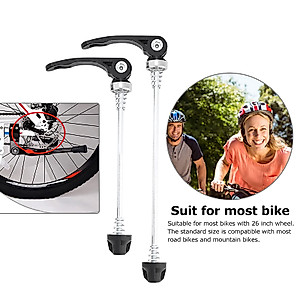 Alomejor Bike Skewer Quick Release Skewers Front & Rear Hub Skewers for Mountain Bike Road