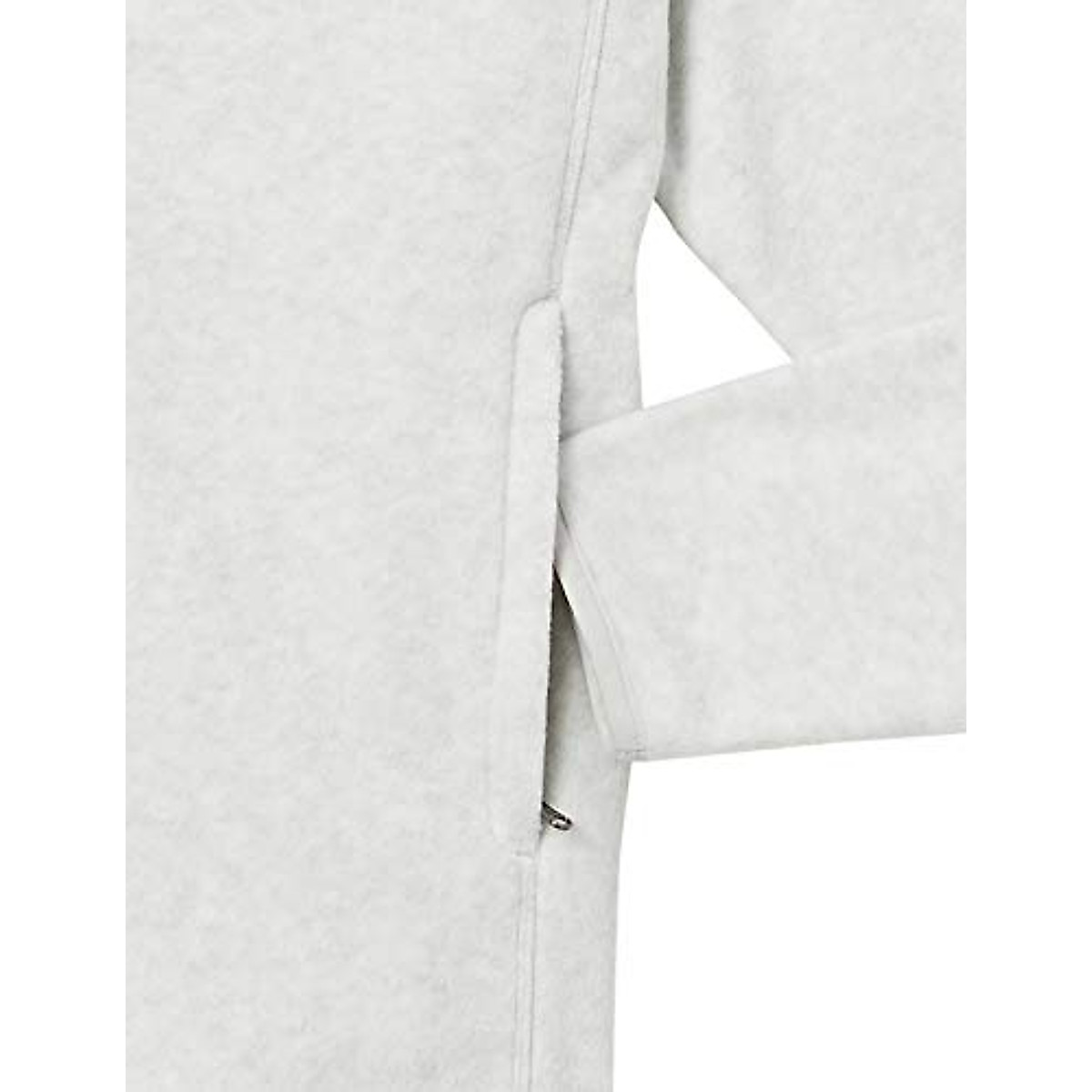 Amazon Essentials Men's Long-Sleeve Hooded Full-Zip Polar Fleece Jacket, Light Grey Heather, X-Large
