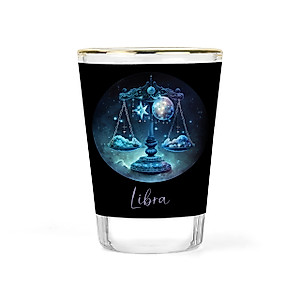 Zodiac Shot Glasses - Horoscope Gift - Aries, Taurus, Gemini, Cancer, Leo, Virgo, Libra, Scorpio, Sagittarius, Capricorn, Aquarius, Pisces