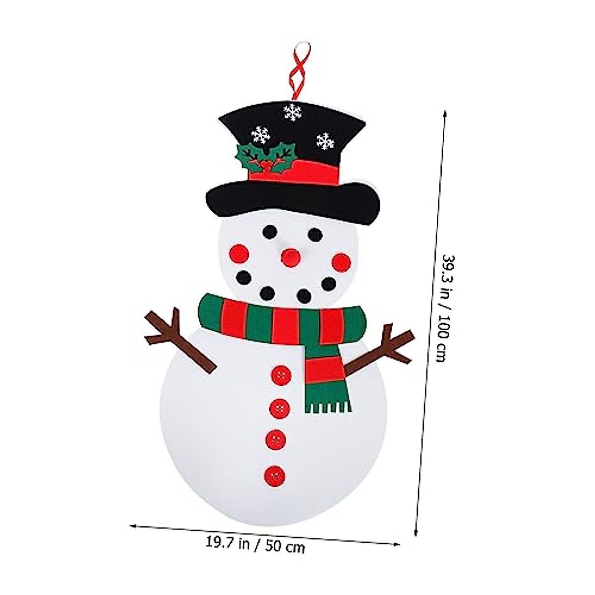 Toyvian Stocking Stuffer 1 Set Dress up Christmas Snowman Christmas Toys Christmas Tree Decorations Christmas Decor Felt Christmas Snowman Ornaments DIY Felt Christmas Ornaments