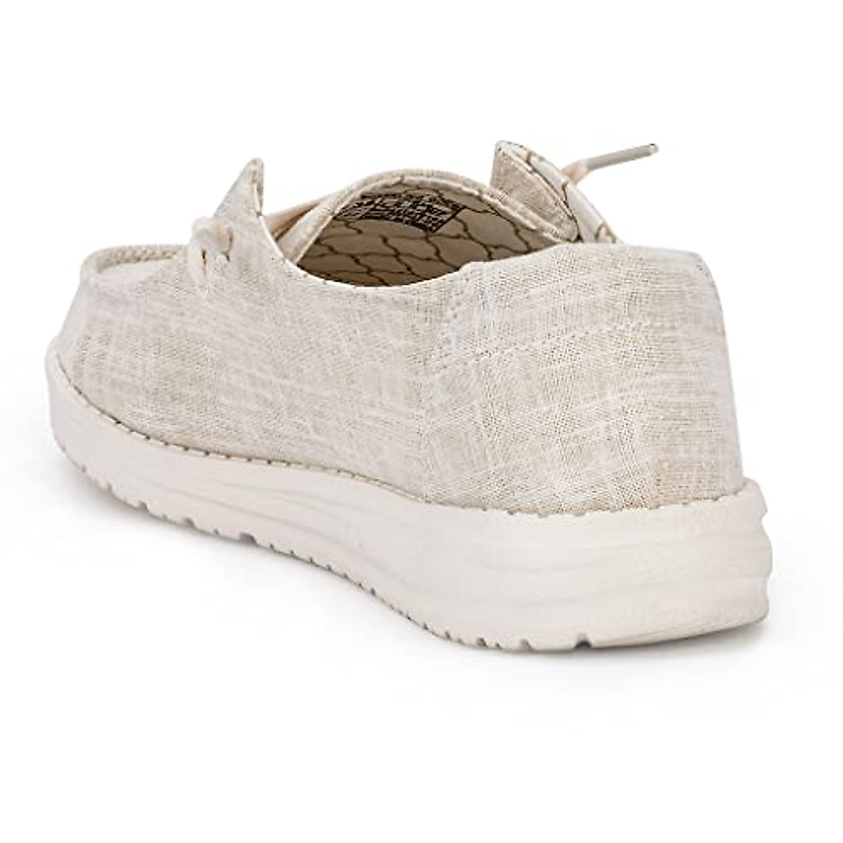 Hey Dude Women's Wendy Sparkling Gold Size 10 | Women’s Shoes | Women’s Lace Up Loafers | Comfortable & Light-Weight