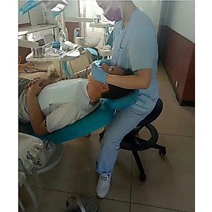 JMYSD Ergonomic Saddle Stool Adjustable Saddle Chair Dental Stool Saddle Salon Stool for Hospital Laboratory Salon Office,B