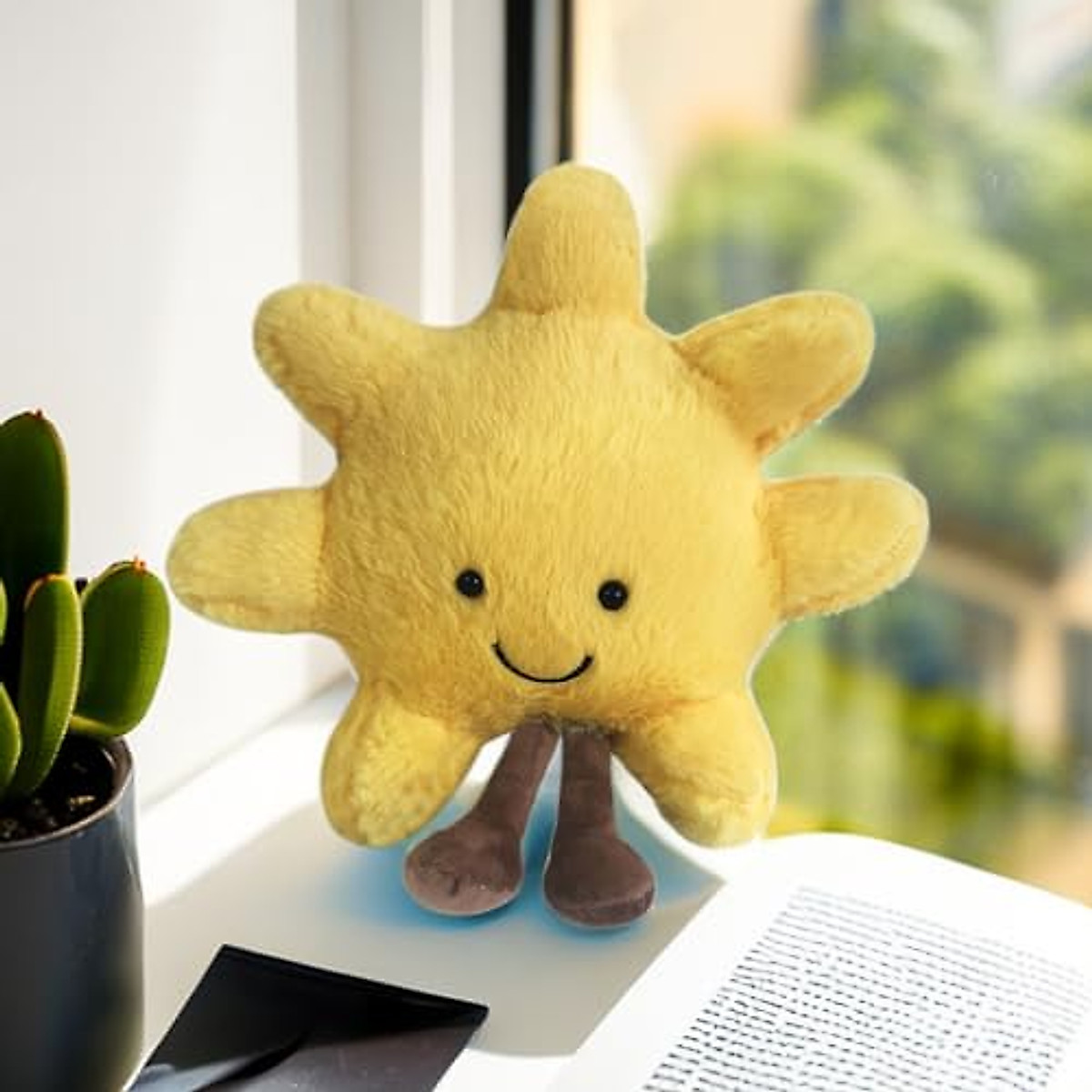 New Moon Sunshine Plush Toy Cute Smile Fun Filled Animal Pillow Soft Plush Toy for Children's Birthday Gift