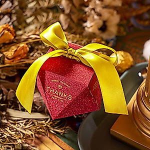 Showin Double Face Gold Polyester Satin Ribbon,1” x Continuous 25 Yards, Use for Bows Bouquet, Gift Wrapping,Wedding,Floral Arrangement & Other Projects by Showin