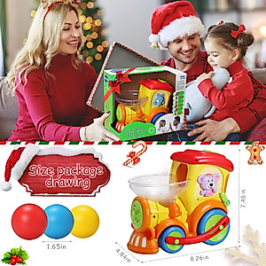 Toys 18-24 Months Drop and Go Train Toys for 2 3 4+ Year Old Boys Girls Kids Early Educational Toddler Toys 18 to 24 with 3 Balls/ Light/ Talking/ Music Christmas Birthday Gifts Toys for 6 8 9 12M