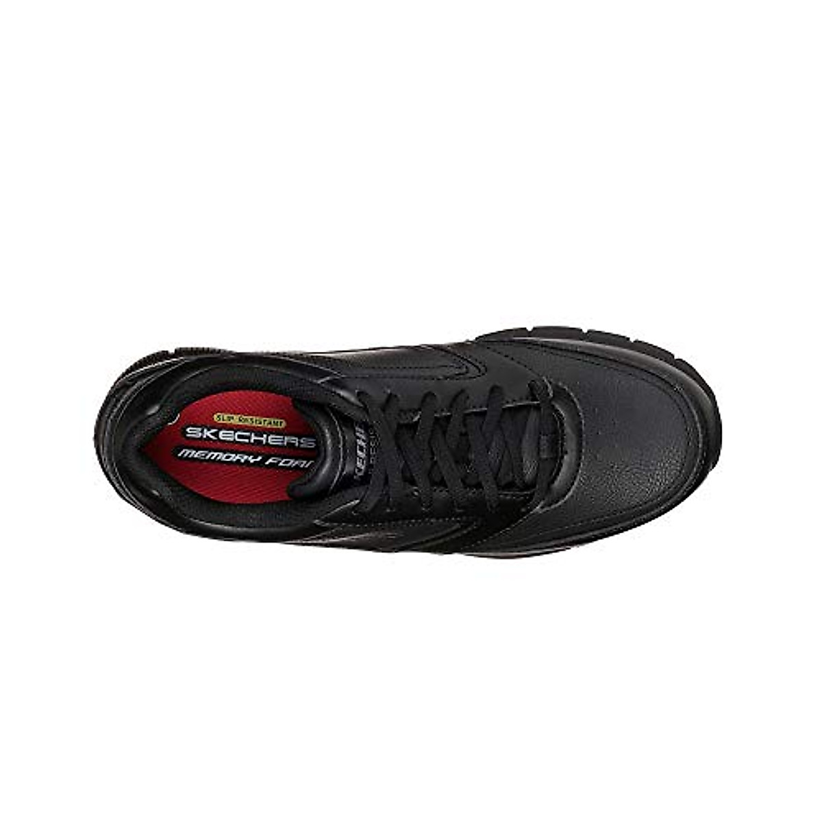Skechers Men's Nampa Food Service Shoe, Black, 10 Wide