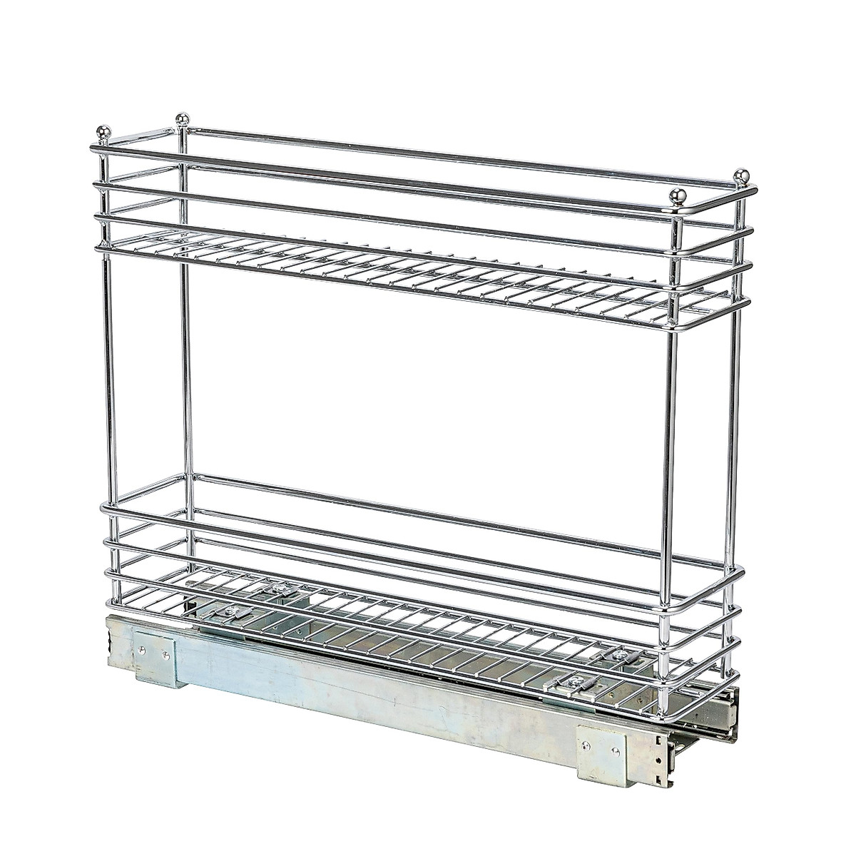 Household Essentials Glidez Narrow Sliding Organizer, 5", Chrome