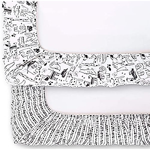 Nautical Fitted Crib Sheet,Soft Pastel Colored Ocean Sea Waves Pattern Summer Vibes Inspired Graphic Microfiber Silky Soft Toddler Mattress Sheet Fitted,28"x 52"x 8'',Baby Sheet for Boys Girls