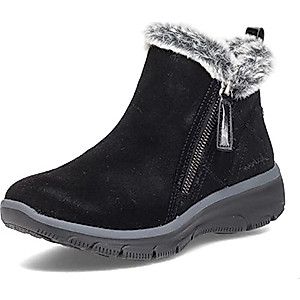 Skechers womens Zip Bootie Fashion Boot, Black, 10 US