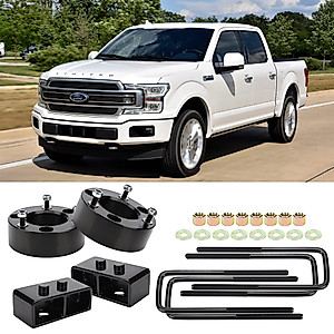 Leveling Lift Kits Compatible with 2004-2020 F150, 3 inch Front+2 inch Rear Strut Spacers Leveling Kit for F150 2WD 4WD