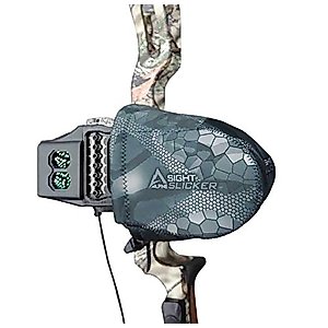 Alpine Innovations Sight Slicker - Protect Your Bow Sight with The Sight Slicker. Easy to Put on and Remove. Perfect for Archery Hunts. (Stealth Shadow Large)