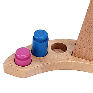 Pinsofy Weighing Scale Toy, Teaching Aid Math Teaching Balance Scales Toy Educational with Tray for Children for School