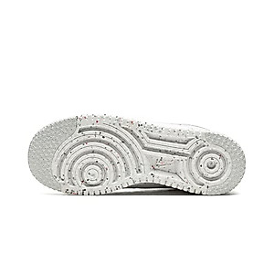 Nike Men's Air Force 1 Crater Flyknit Basketball Shoes, White/Light Bone Volt-black, 10.5