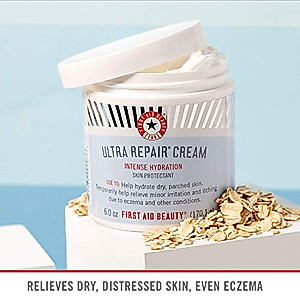 First Aid Beauty Bundle: KP Bump Eraser Body Scrub with 10% AHA and Ultra Repair Cream Intense Hydration Moisturizer