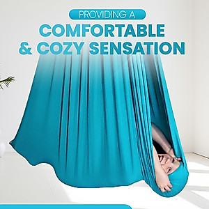 Sensory Swing for Kids | 360° Hardware Indoor | Therapy Tool for Special Needs Snuggle Grey Cuddle Hammock Gray Swing | for Children with Autism, ADHD, Aspergers, Sensory Integration
