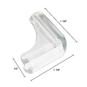 KidKusion Premium Clear Corner Protector Guard 4 Pack with Superior Double-Sided Adhesive for Secure Attachment