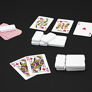 plusvivo Mahjong Mat Anti Slip and Noise Reduction Table Cover for Mahjon Paigow Poker Dominos 32.6" x 32.6"(83cm x 83cm) Black