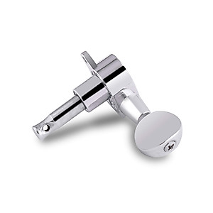 Holmer Guitar String Tuning Pegs Tuning Machines Sealed Machine Heads Grover Tuners Tuning Keys Oval Button 6 In Line for Right Handed Electric Guitar or Acoustic Guitar Chrome.