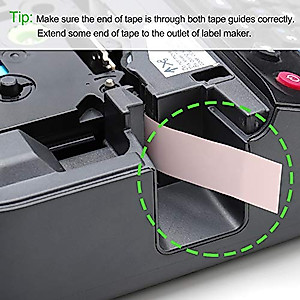 Labelife Compatible Label Tape Replacement for Brother P Touch TZe Label Tape 18mm 0.7 Inch Laminated (Black on Orange/Red/Blue/Yellow/Green) for P Touch D400 D600 1880 Label Maker, 3/4 inch, 5-Pack