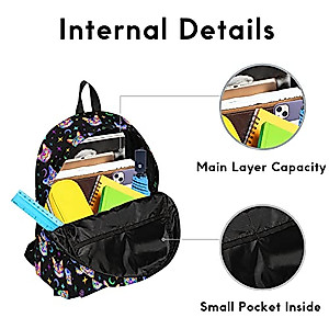 Roftidzo Large Capacity Cat Backpack Bookbag for Boys Girls Teens, Lightweight Laptop Backpack Travel Rucksack Casual Daypack