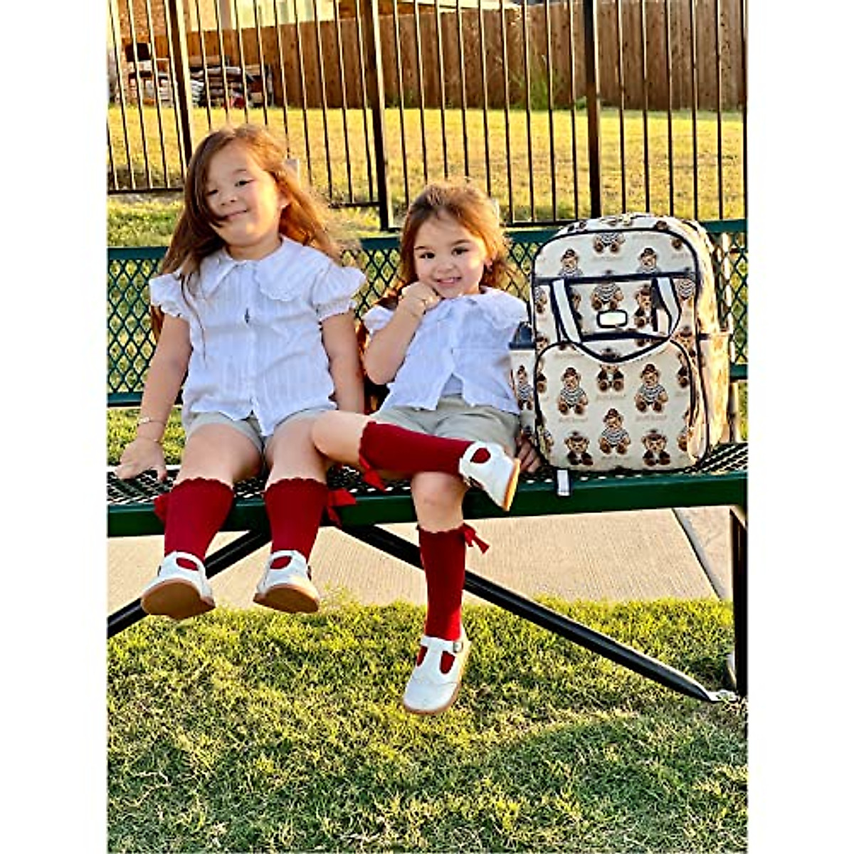 pipi bear Baby Diaper Bag Backpack with Stroller Straps and Changing Pad, Jacquard Diaper Backpack Mom Dad Travel Back Pack with USB Charging Port, Stylish Maternity Bag for Baby Girls Boys