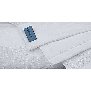 Resort Collection Soft Washcloth Face & Body Towel Set | 12x12 Luxury Hotel Plush & Absorbent Cotton Washclothes [12 Pack, White]