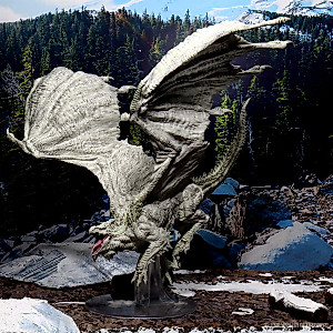 WizKids D&D Icons of The Realms: Adult White Dragon Premium Figure