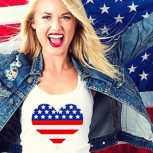 Valentine Sticker Independence Day HTV Vinyl Heat Transfer Vinyl Rainbow Stripe Pattern Vinyl Vinyl Bundling Roll Soft Metal HTV Vinyl For Ironing Clothes And Other Fabrics Food Blogger (A, One Size)