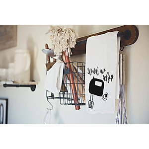 Handmade Funny Kitchen Towel Set -Hand Towels for Baker and Chef - Chop It Like It's Hot/Watch Me Whip - Housewarming Christmas Mother's Day Birthday Gift (Chop it like it's Hot & Watch me Whip)