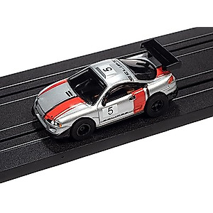 Auto World Xtraction 1995 Mitsubishi Eclipse (Silver) HO Scale Slot Car