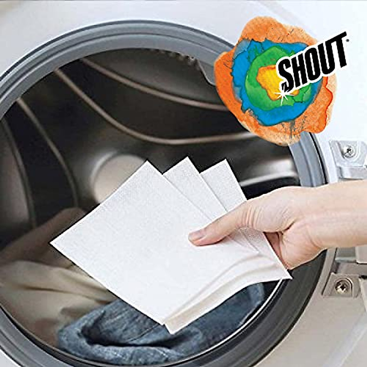 Shout Color Catcher Sheets for Laundry, Maintains Clothes Original Colors, 24 Count
