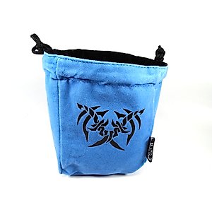 Reversible Large Microfiber Dice Bag – Self Standing and Holds over 250 Polyhedral Dice with Drawstring Tie – Multiple Designs Available (Cthulhu)