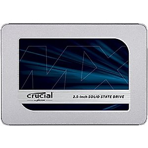 Crucial MX500 500GB 3D NAND SATA 2.5 Inch Internal SSD, up to 560MB/s - CT500MX500SSD1