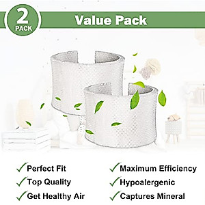 Future Way MAF1 Humidifier Filter Compatible with AIRCARE Essick Air MA1201, MA0950, Kenmore 14906 Humidifiers, 2-Pack
