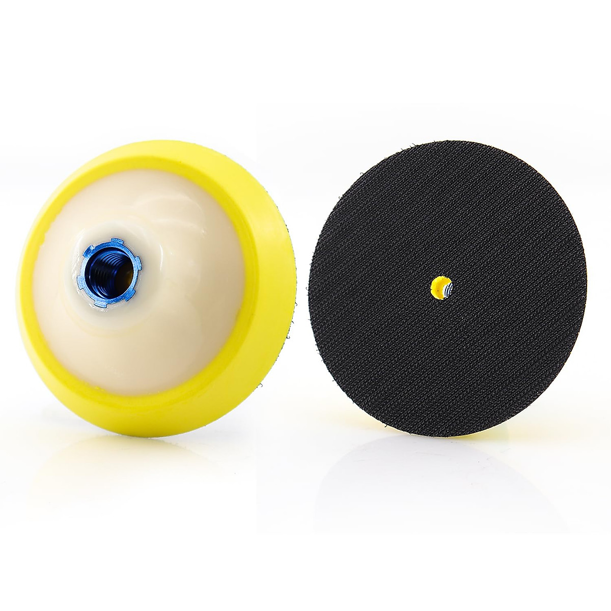 YDROWN 4 Inch Hook and Loop Rotary Backing Pad with 5/8"-11 Thread for Sanding/Polishing Pads Angle Grinder (4 Inch)