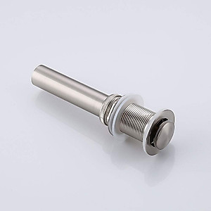 Wovier Bathroom Faucet Vessel Vanity Sink Pop Up Drain Stopper Without Overflow,Brushed Nickel