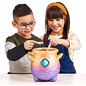 Magic Mixies Magical Misting Cauldron with Interactive 8 inch Blue Plush Toy and 50+ Sounds and Reactions, Multicolor