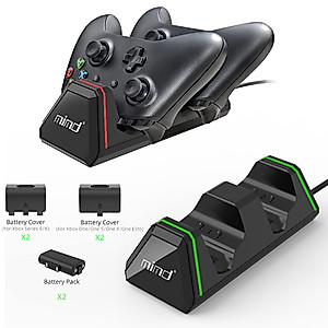 Controller Charger Station for Xbox Series S/X, Dual Charging Dock, Charging Station for Xbox One