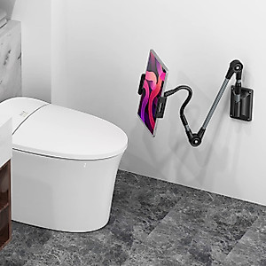 BEATYLIFE Portable Electronic Device Mount, Black, 33.4 inch, Aluminum Alloy Tubes, PVC, Compatible with iPhone 13, 12 Mini, Pro, 11 Pro Max, XS Max, XR, X, Samsung S20, S10