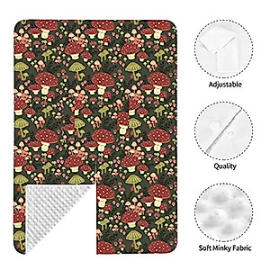 Baby Car Seat Covers for Babies–Carseat Cover Girls,Multiuse Nursing Covers for Breastfeeding,Car Seat Canopy for Boys,Infant Car Seat Cover Winter Blanket.（Mushroom）