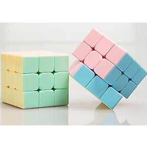 CuberSpeed Moyu MoFang JiaoShi Macaron Meilong 3x3 stickerless Magic Cube MFJS MEILONG 3x3x3 Cubing Classroom Meilong 3x3 Macaron Speed Cube