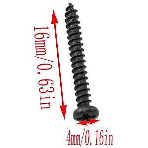 LQ Industrial Guitar String Retainer Bar 2PCS 45mm/1.77inch Black String Retainer Tension Bars with Screws for Electric Guitar Amp