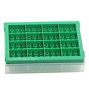 PCR Tube Rack for 0.2ml Micro-Tubes, 8 x 12 Array Pack of 5(Blue/Light Blue/Yellow/Purple/Green)
