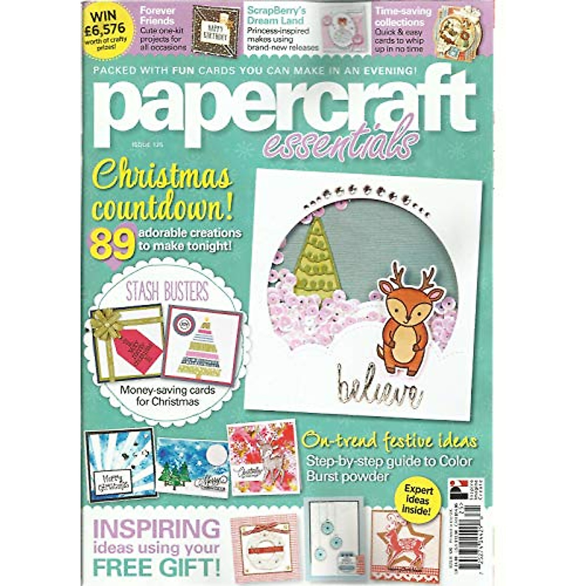 PAPERCRAFT ESSENTIALS, ISSUE,125 (CHRISTMAS COUNTDOWN !*ON-TREND FESTIVE IDEAS